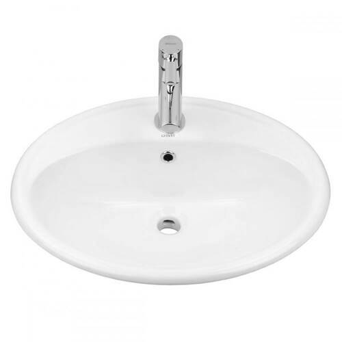 Придбати Раковина Devit Ovale 1511136 57 см врізна у стільницю