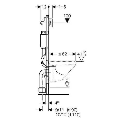 Інсталяція для унітаза Geberit Duofix 111.153.00.1 - купити в інтернет ...