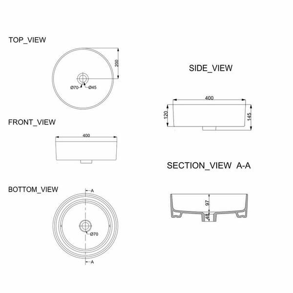 Раковина Devit Allround 1512137G тонкостінна - купити в магазинах АГРОМАТ, ціна в Україні ...