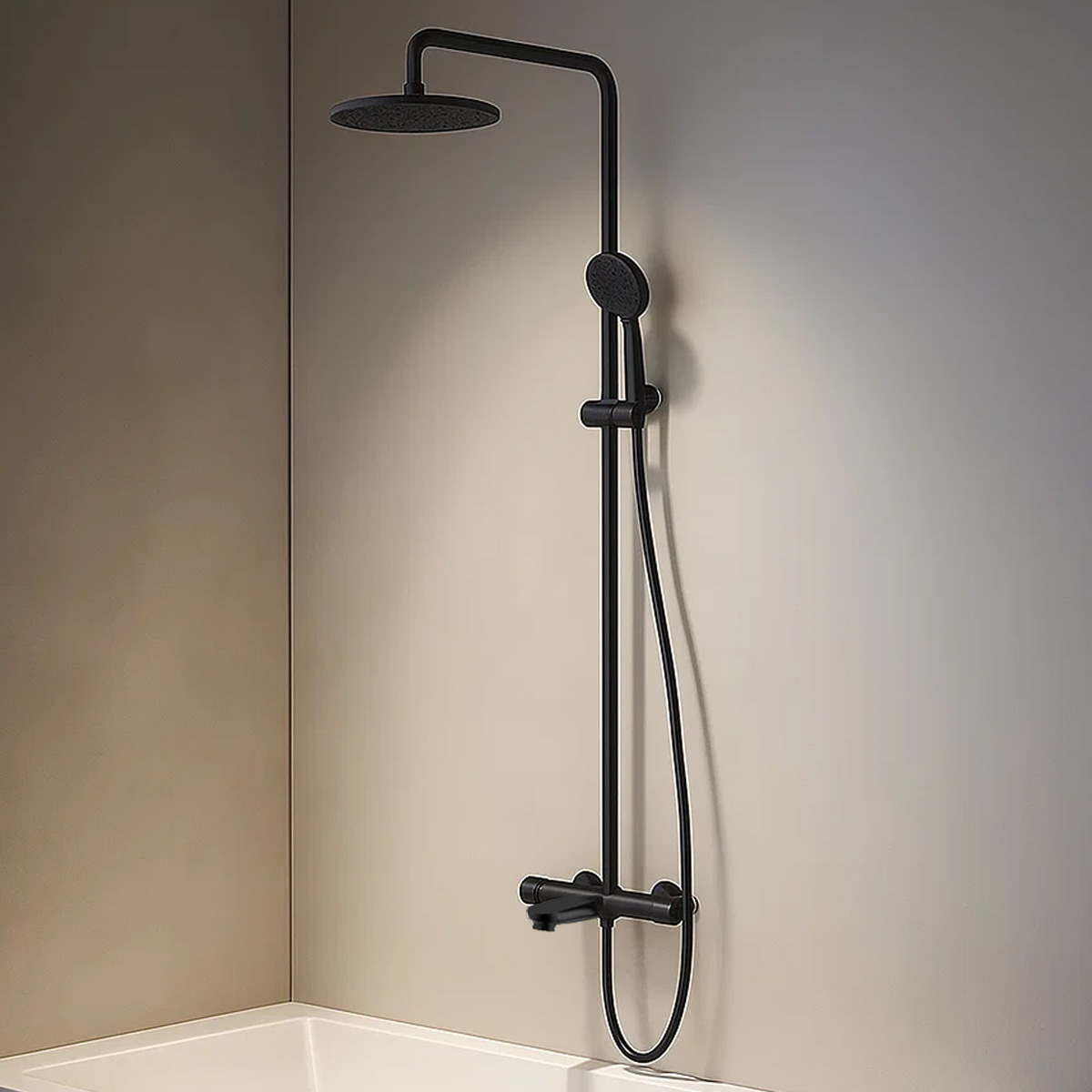 Душова система Devit Fresh 37520121B з термостатом - Сантехніка Devit - Офіційний сайт