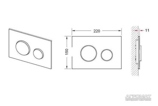 Клавіша змиву Tece Loop 9240650 білий - купити в інтернет-магазині АГРОМАТ, ціна в Україні ...