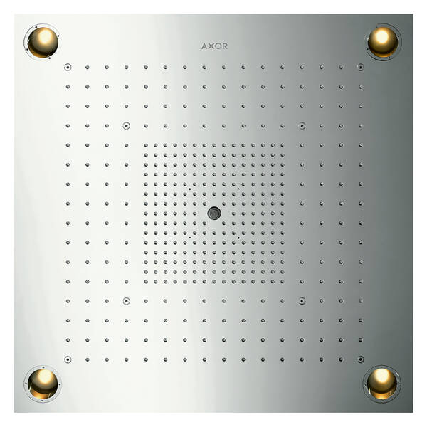 Верхній душ Axor ShowerSolutions 10627800 з підсвіткою, сталевий ...