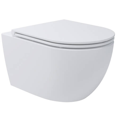 Унітаз підвісний Devit Do It 4010510 безобідковий з кришкою soft-close, білий глянець - купити в ...