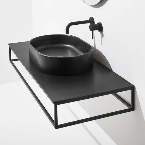 Раковина Simas Folio FO02 60 см овальна накладна, чорний глянець - купити в магазинах АГРОМАТ ...