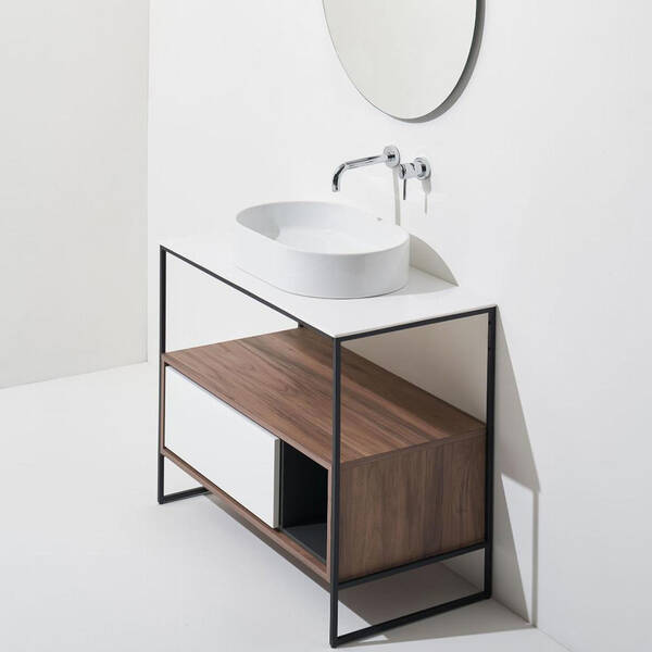 Раковина Simas Folio FO02 60 см овальна накладна, колір мокка - купити в магазинах АГРОМАТ, ціна ...