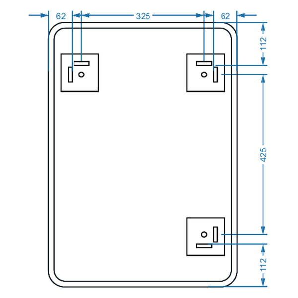 Дзеркало Devit Basic 4500700 500х700 мм закруглене - купити в магазинах АГРОМАТ, ціна в Україні ...