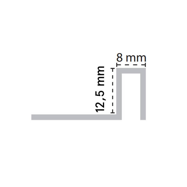 Профіль Butech Pro-Part Gold B71342575 золото 2500х12,5х8 мм - купити в ...