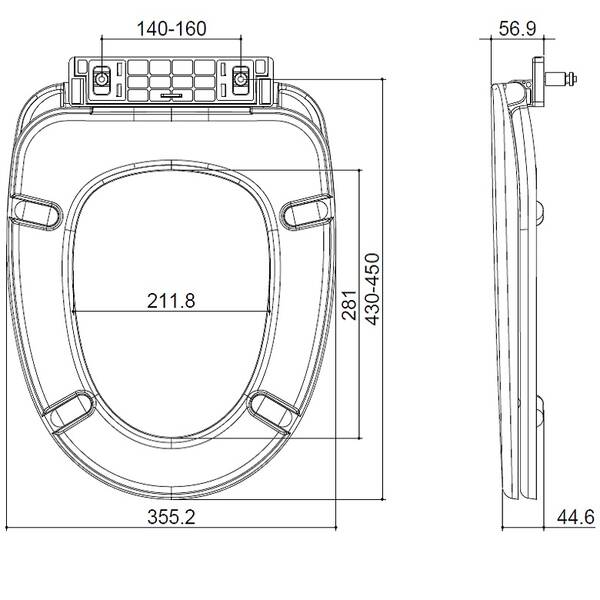 Кришка для унітаза Devit 3013146/3013133/8190016 Smart/Sheffield/Antique soft-close з металевим ...